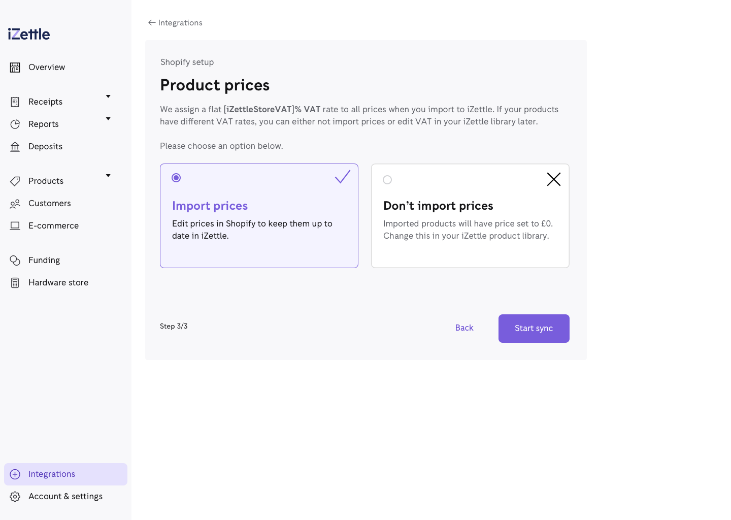 Shopify-Integration | Zettle
